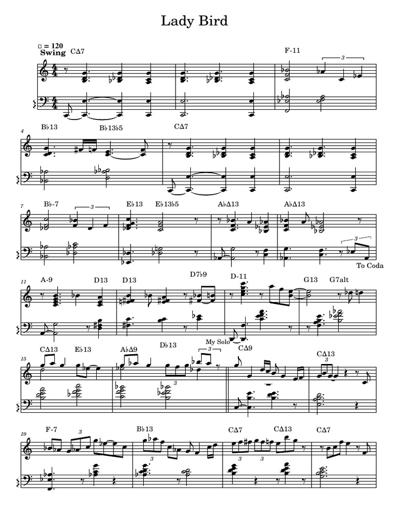 Lady Bird Solo | PDF