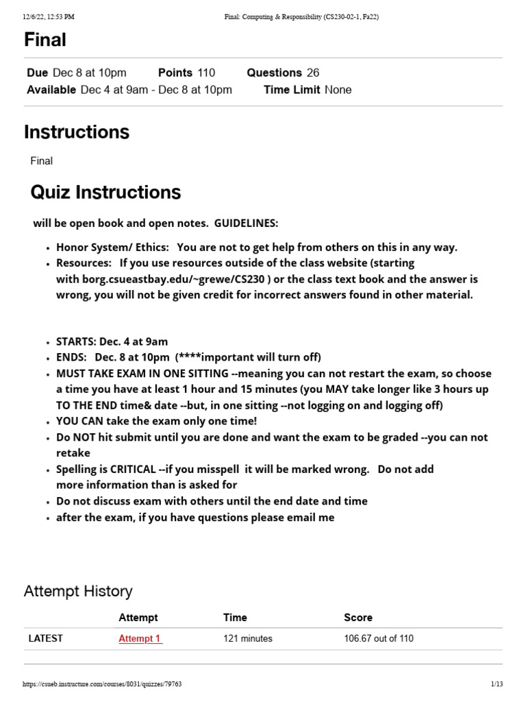 Final Computing Responsibility CS230-02-1 Fa22 | PDF | Copyright | Utilitarianism