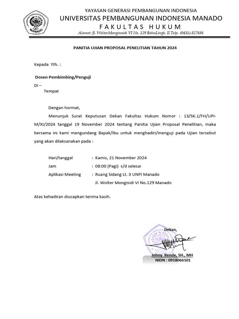 Undangan Proposal | PDF