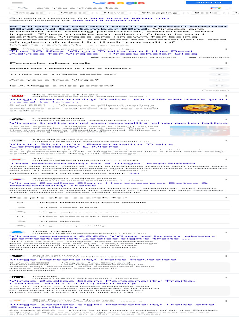 Are You A Virgoo Too - Google Search | PDF | Astrological Sign | Zodiac