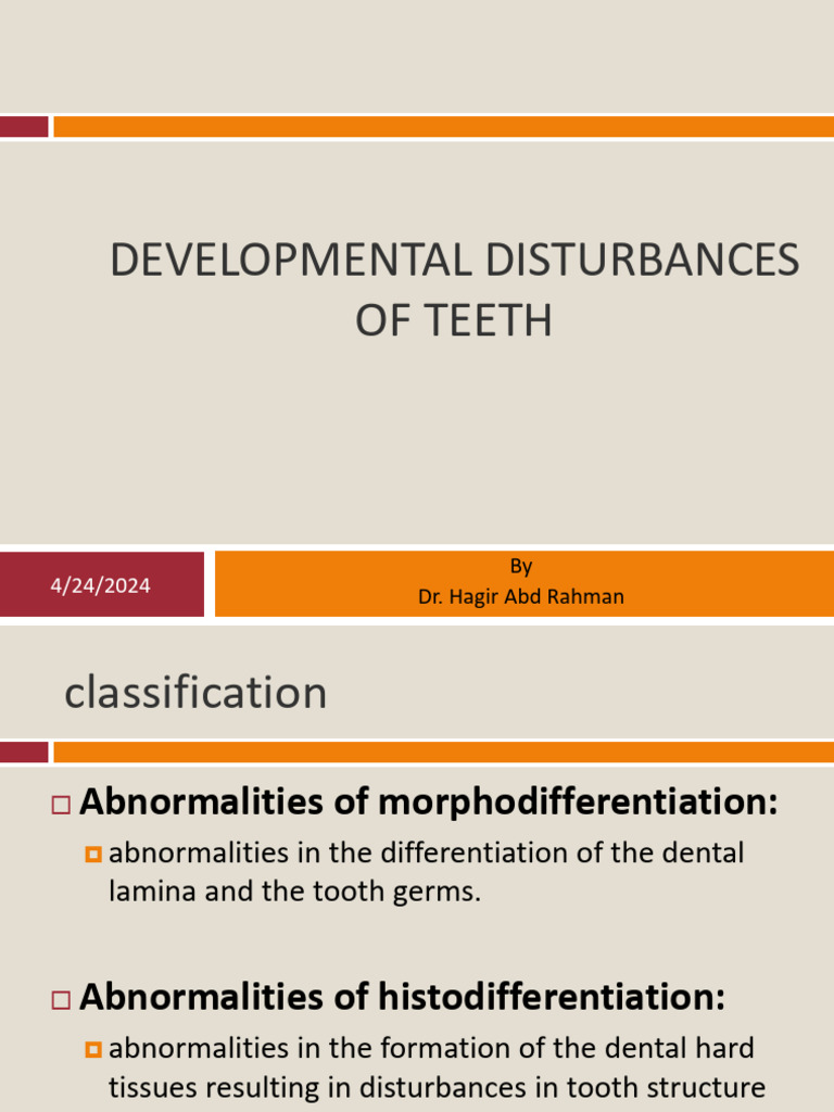 Developmental Disturbances of Tooth Morpology 2 | PDF | Dental Anatomy ...