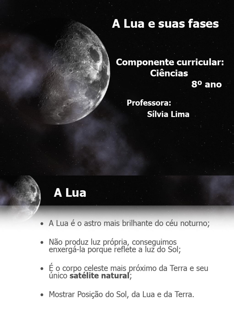 A Lua e Suas Fases | PDF