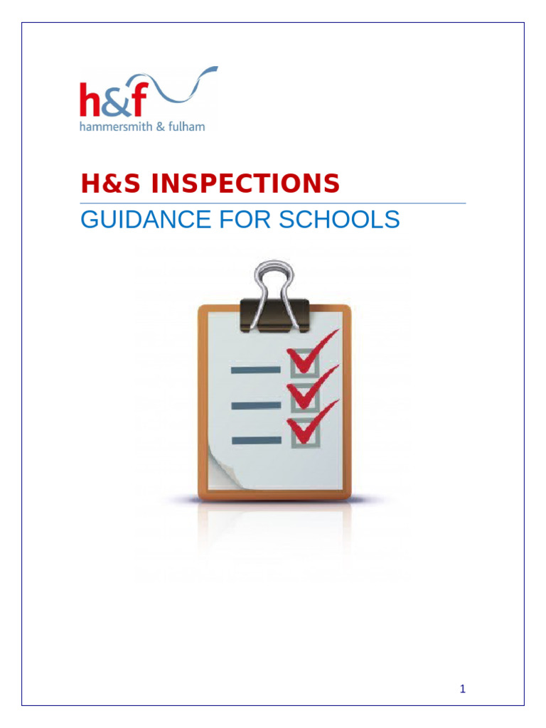 School Health and Safety Inspections | PDF | Door | Occupational Safety ...
