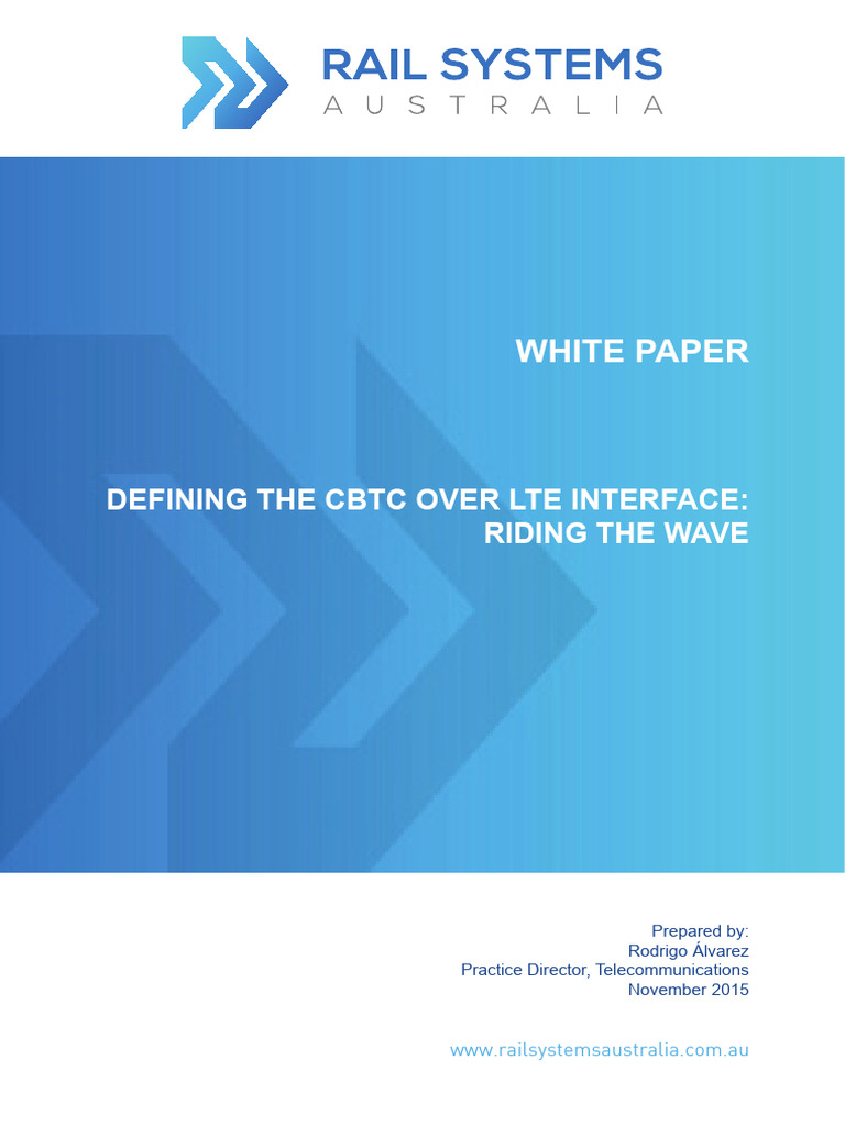 RSA White Paper Defining The CBTC Over LTE Interface Riding The Wave | PDF | Computer Network ...