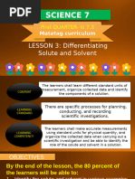 1 Solute and Solvent Lesson Plan | PDF | Solution | Solvent
