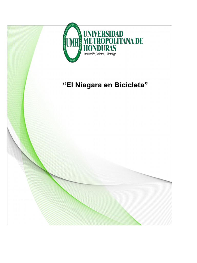 Ensayo El Niagara en Bicicleta | PDF