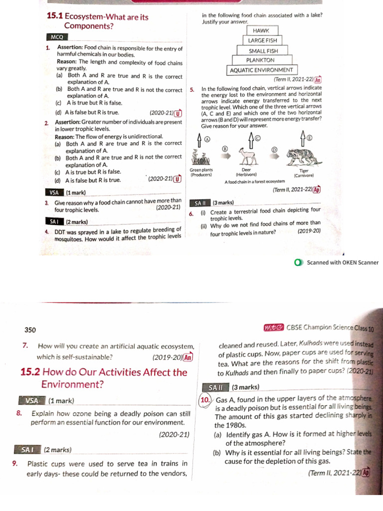 Our Environment Pyqs | PDF