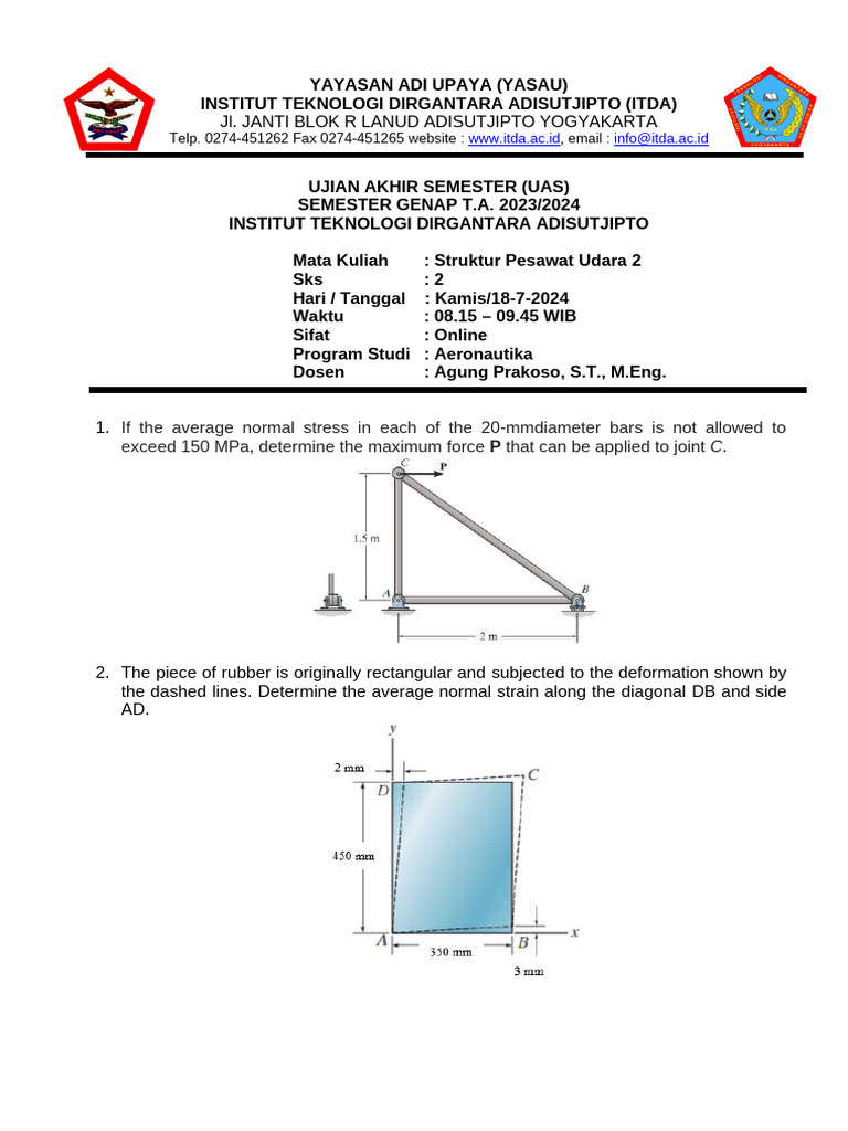 UAS Struktur PU2 2023-2024 | PDF