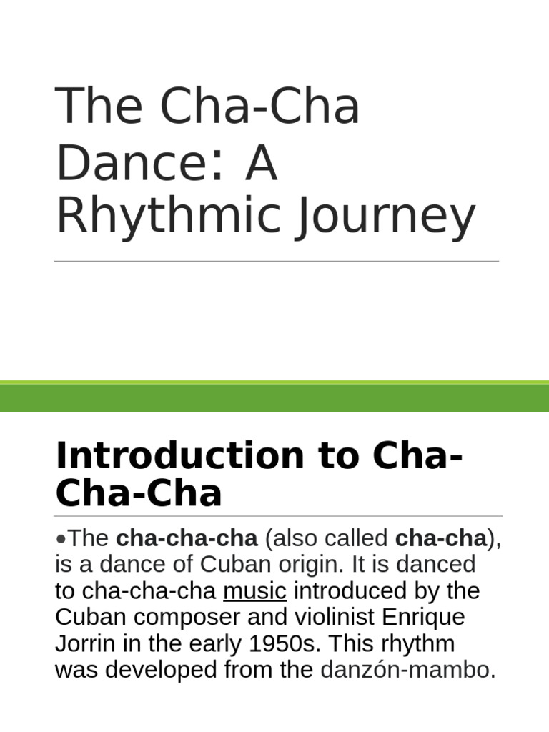 Cha - Cha - Dance - Presentation (Autosaved) | PDF | Social Dance | Dances