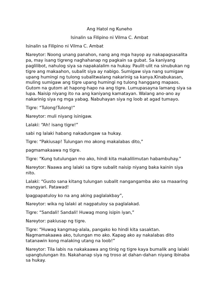 Ang Hatol NG Kuneho | PDF