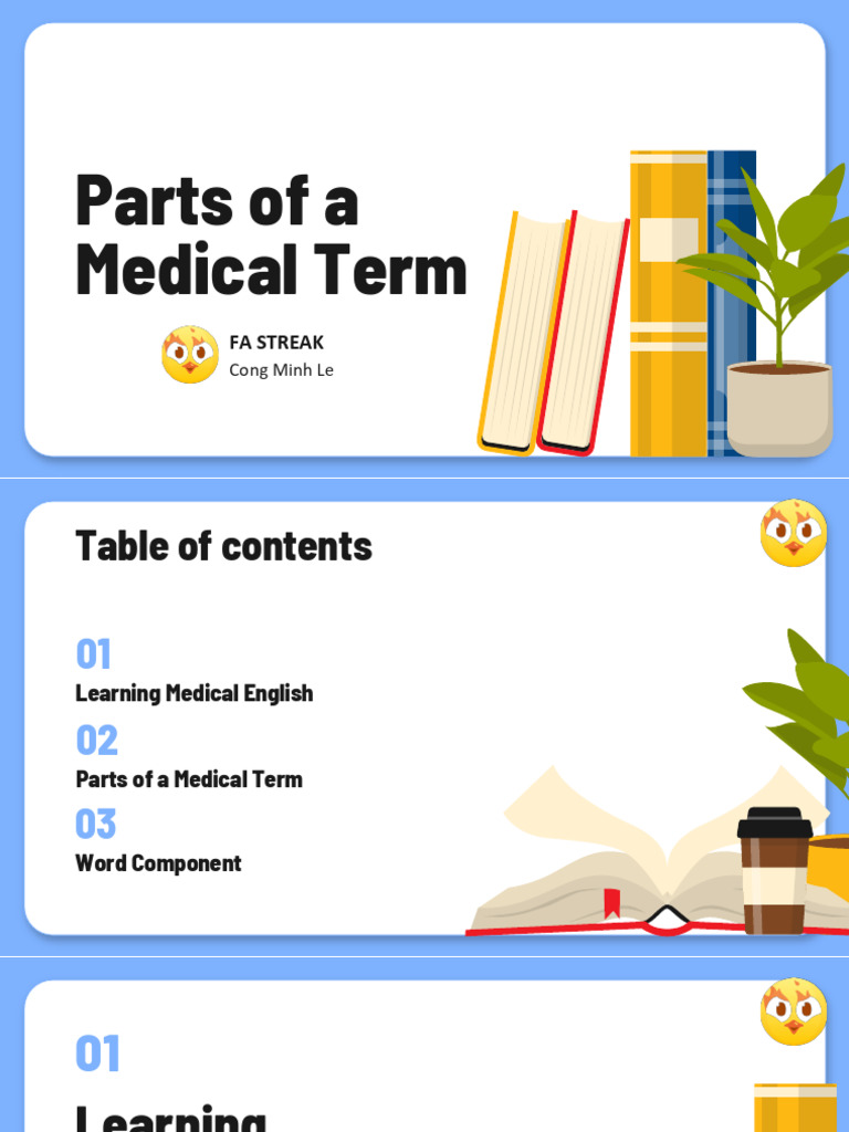 01 - Parts of A Medical Term | PDF | Medical Specialties | Animal ...