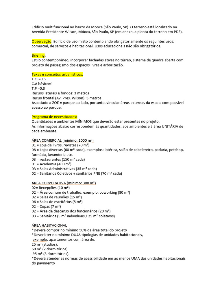 Lista para - Edifício multifuncional | PDF