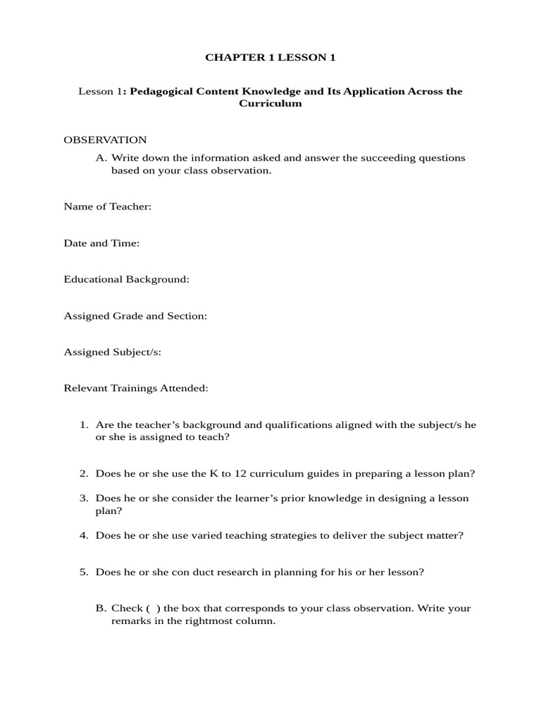 CHAPTER 1 ELLA | PDF | Curriculum | Pedagogy