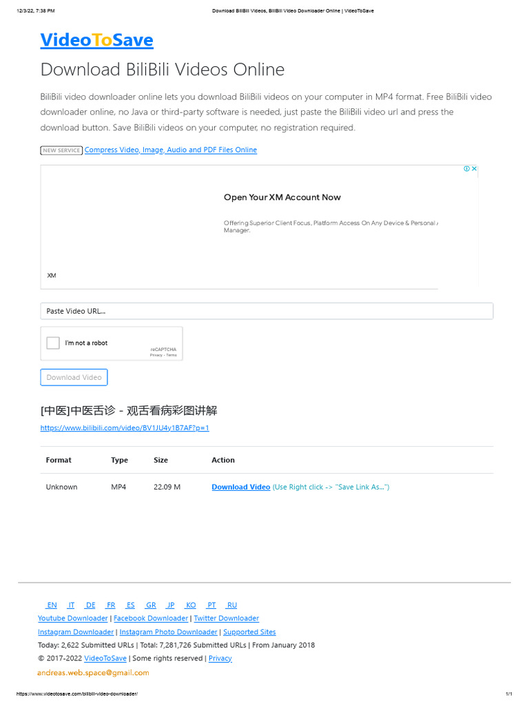 BiliBili Videos, BiliBili Video Downloader Online - VideoToSave | PDF