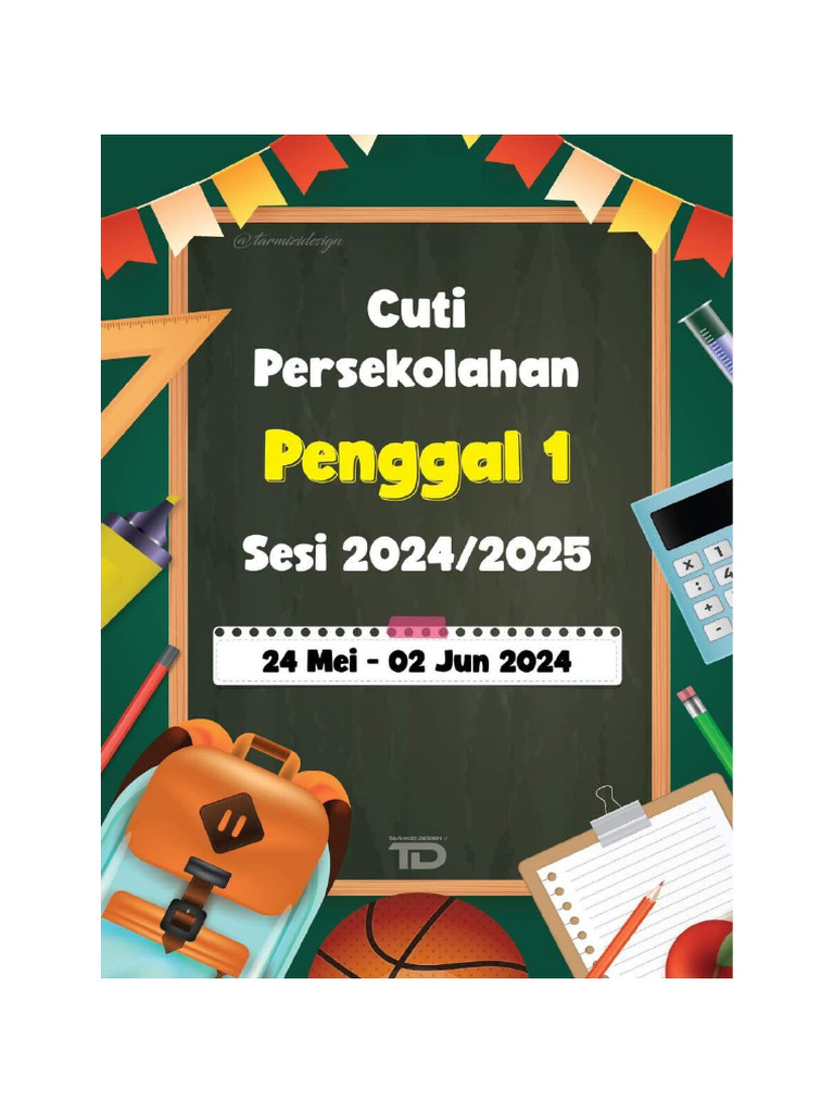 Cuti Penggal 1 | PDF