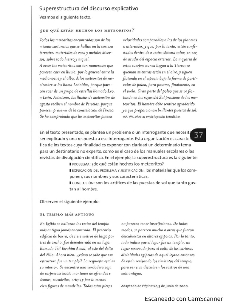 El Texto Explicativo | PDF