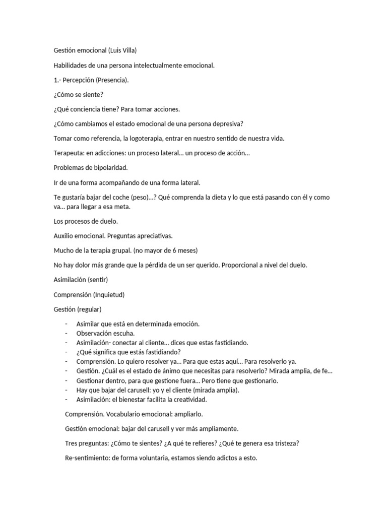 Gestión Emocional y Habilidades Clave | PDF | Las emociones | Ira