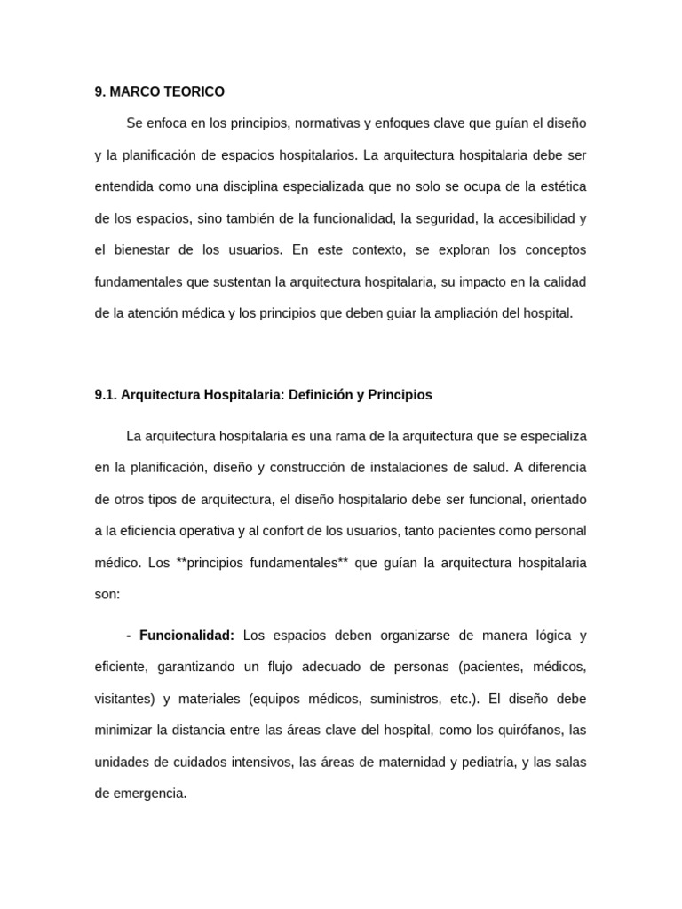 Diseño de Hospitales: Principios Clave | PDF | Hospital | Accesibilidad