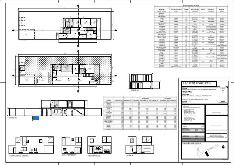 UC1 - ETEC - Projeto Arquitetonico Alice e Isa-FOLHA A1 | PDF