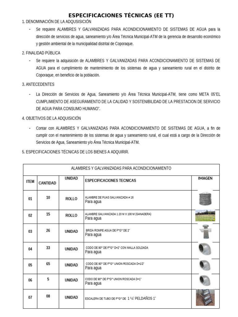 EETT Galvanizado | PDF | Agua | Ingeniero civil
