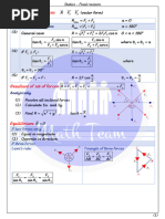 Statics Equation Sheet PDF | PDF | Force | Mechanics