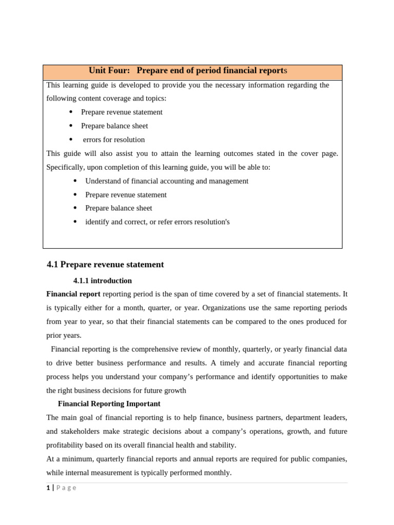 Prepare Report Ch-4 | PDF | Expense | Debits And Credits