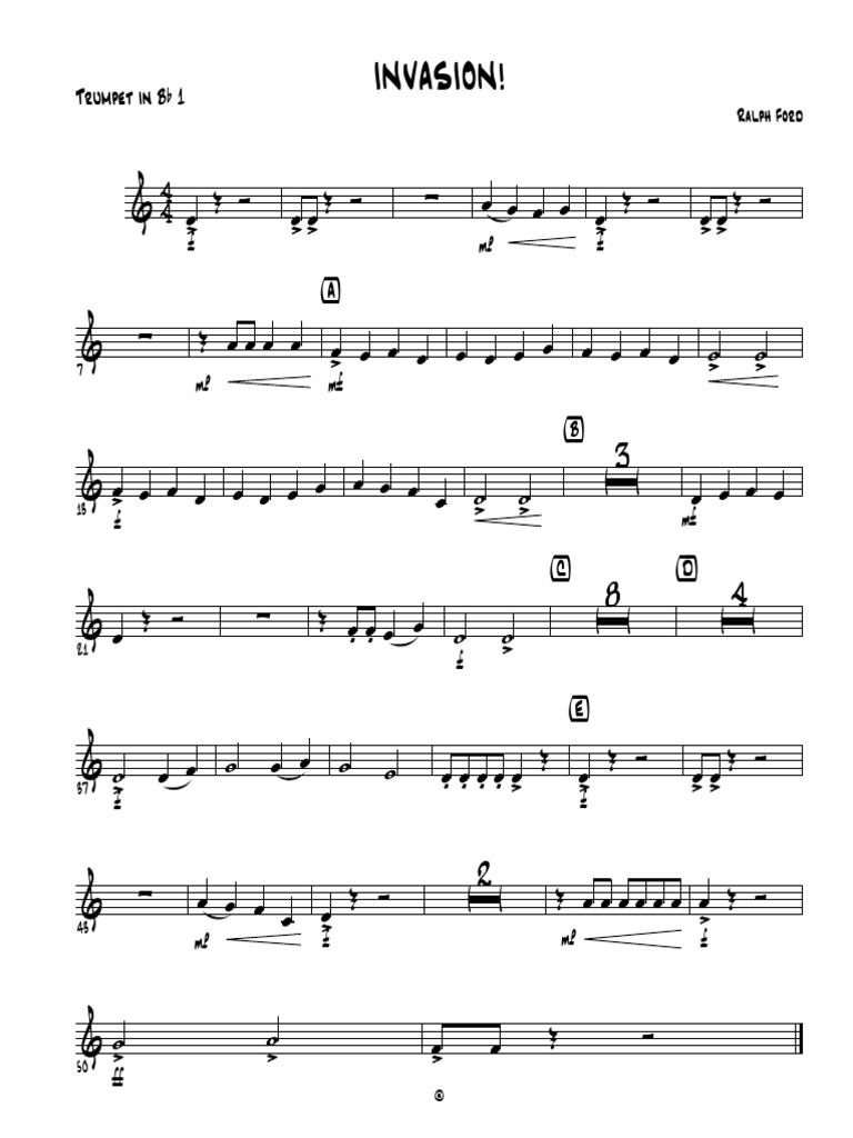 INVASION! - Trumpet in BB 1 | PDF