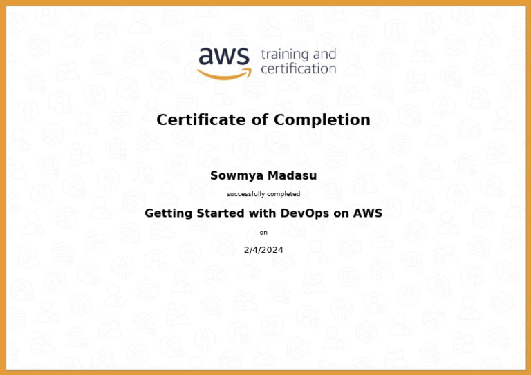 DevOps on AWS_certificate | PDF