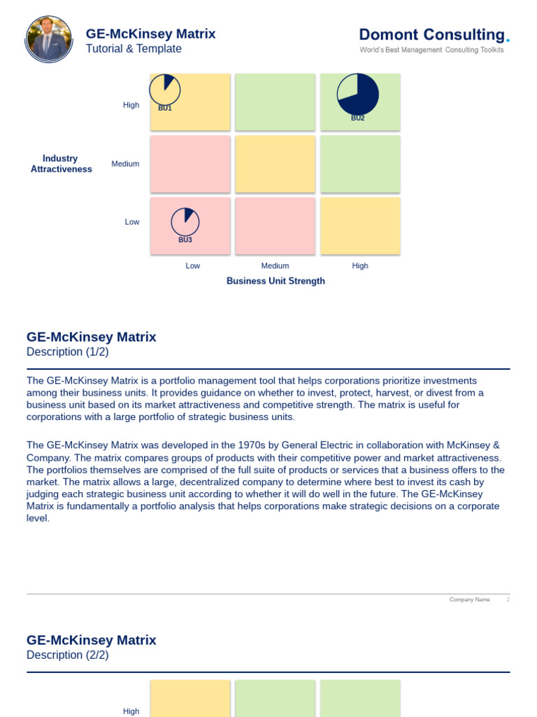 GE-McKinsey Matrix Mobile App Guide | PDF | Strategic Management | Business