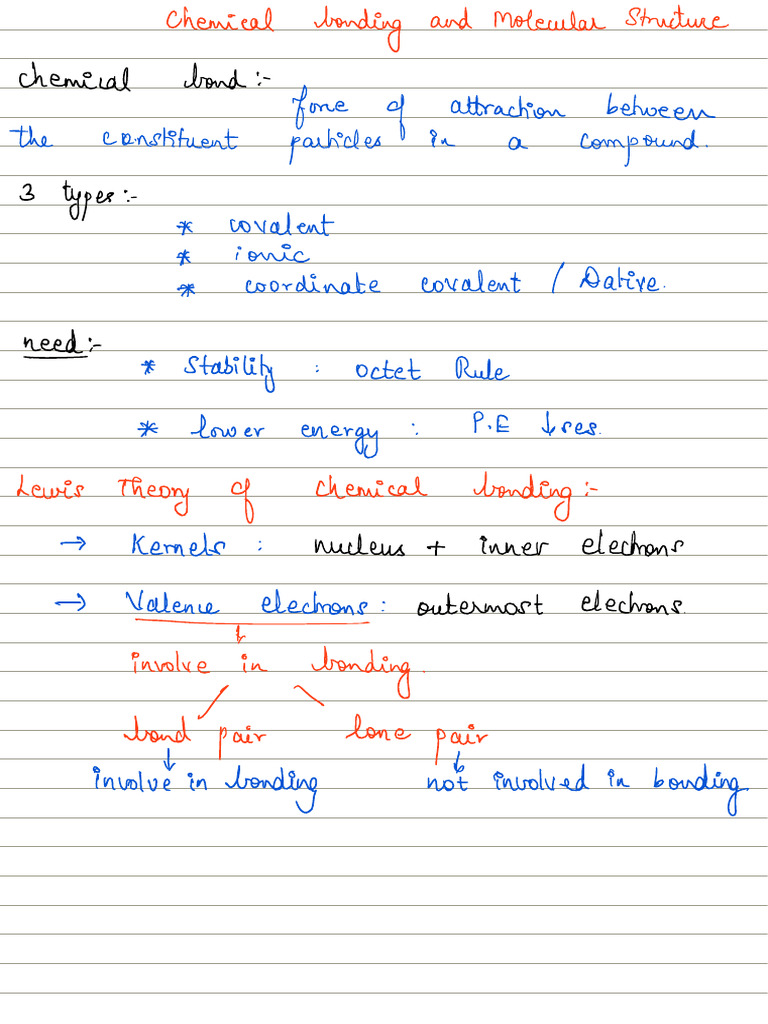 Chemical Bonding | PDF