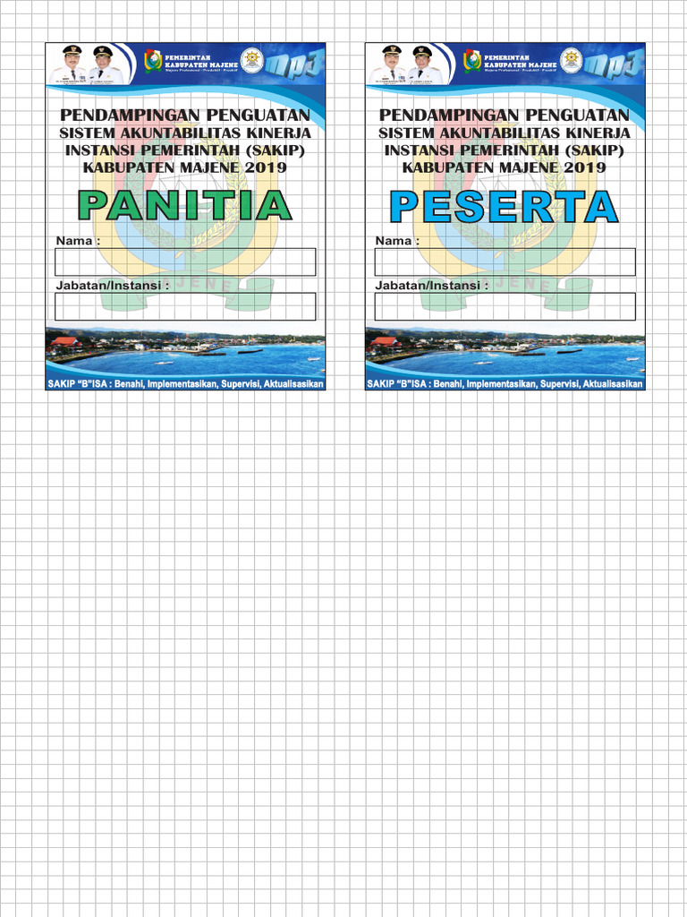 Desain ID CARD PANITIA 2019 | PDF