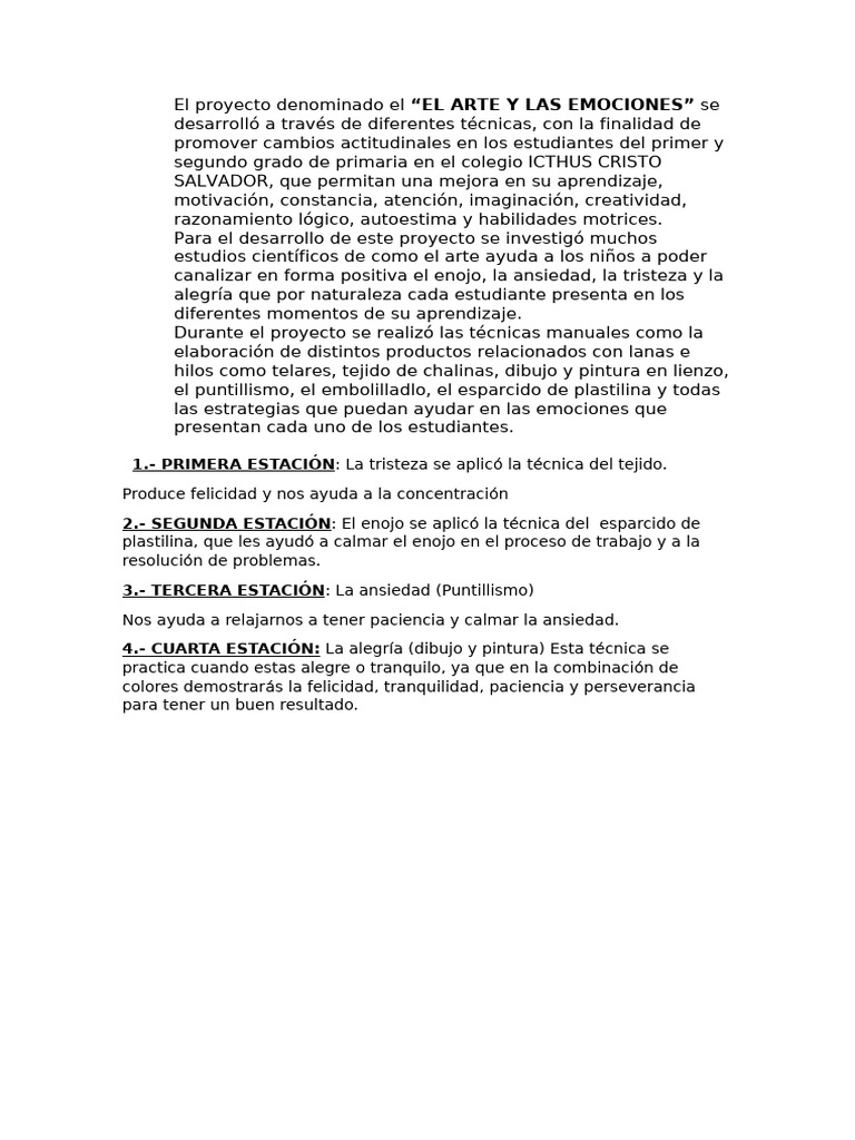 El Arte y Las Emociones | PDF