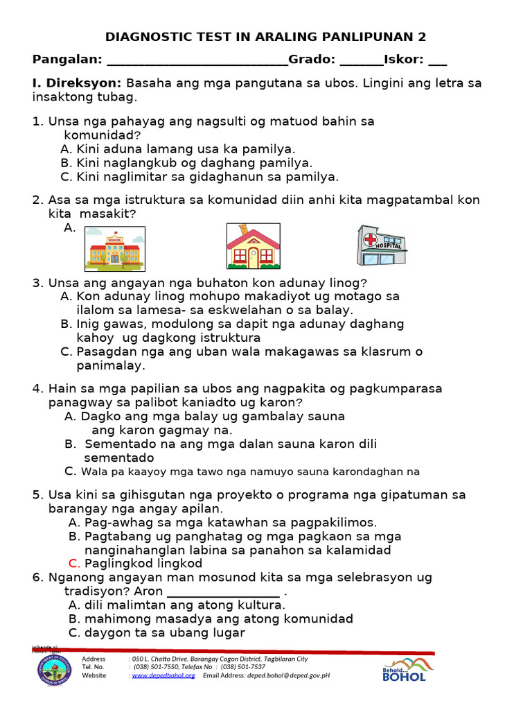 Ap2 Diagnostic Test | PDF
