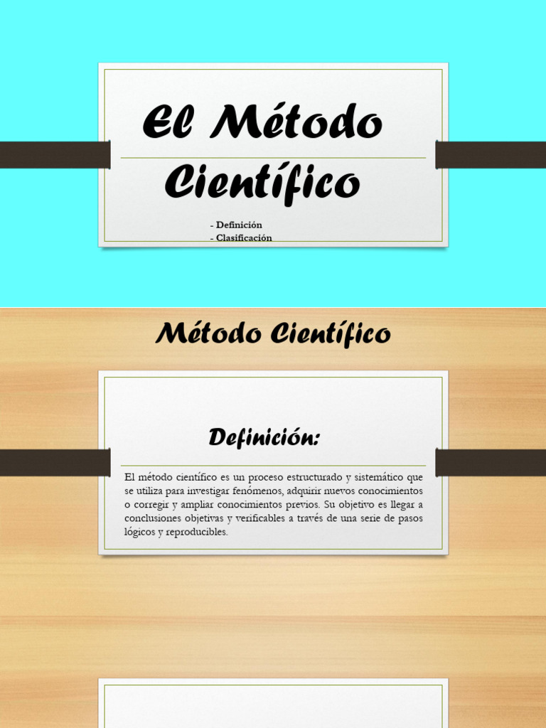 Clasificación del Método Científico | PDF | Método científico ...