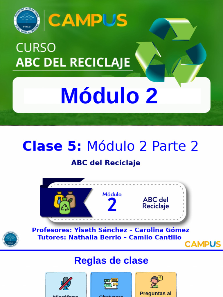 Paso 2_ Módulo 2 Parte 2_2 Diapositivas de Repaso - Profesores - ABC Del Reciclaje | PDF ...