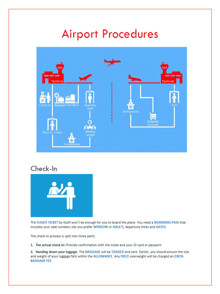 Airport procedures | PDF | Airport | Aviation