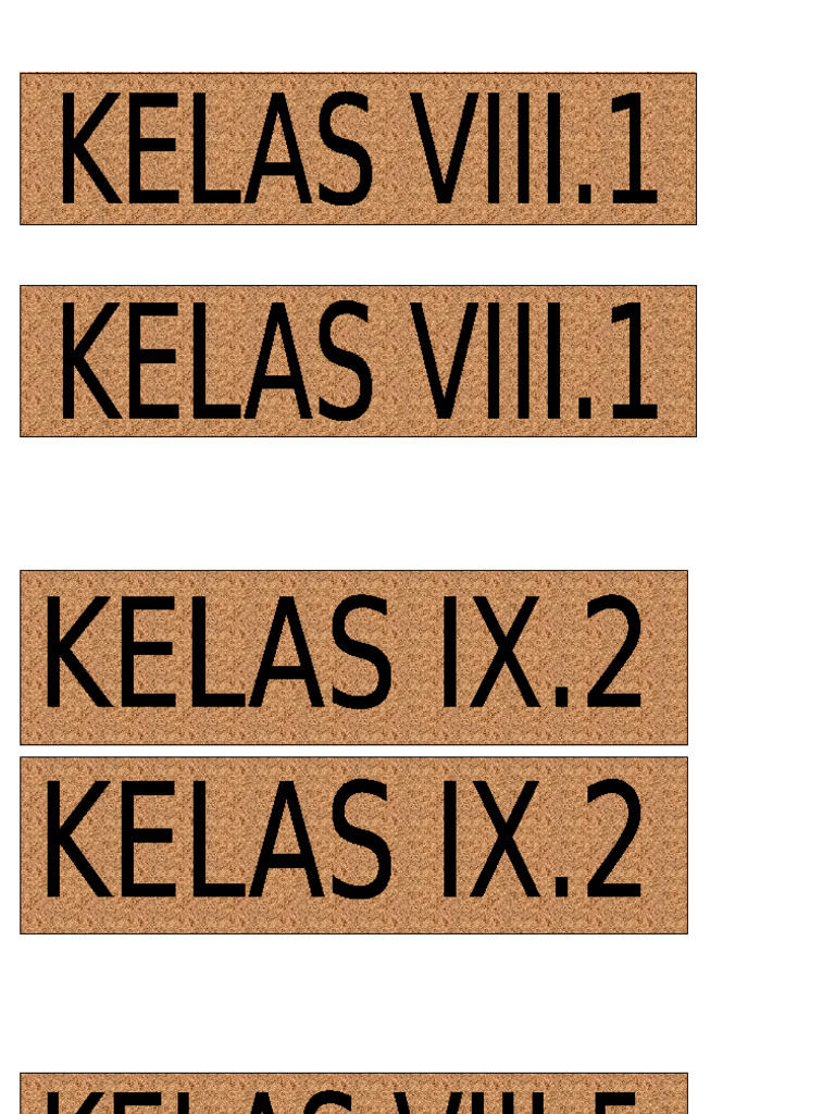 Papan Kelas | PDF