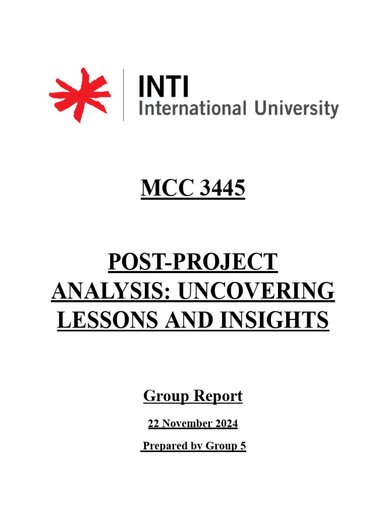 Post-Project Execution Report | PDF | Literacy | Teaching Method
