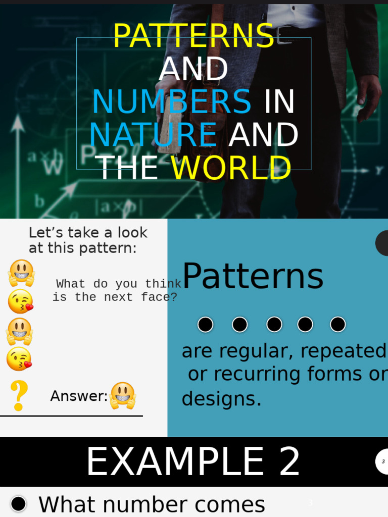 Lesson 1patterns and Numbers in Nature and The World | PDF | Area ...