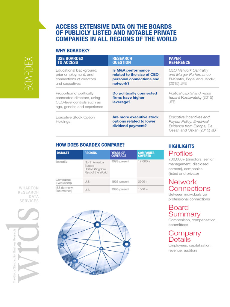 BoardEx-data-on-WRDS1 | PDF | Analytics | Private Equity