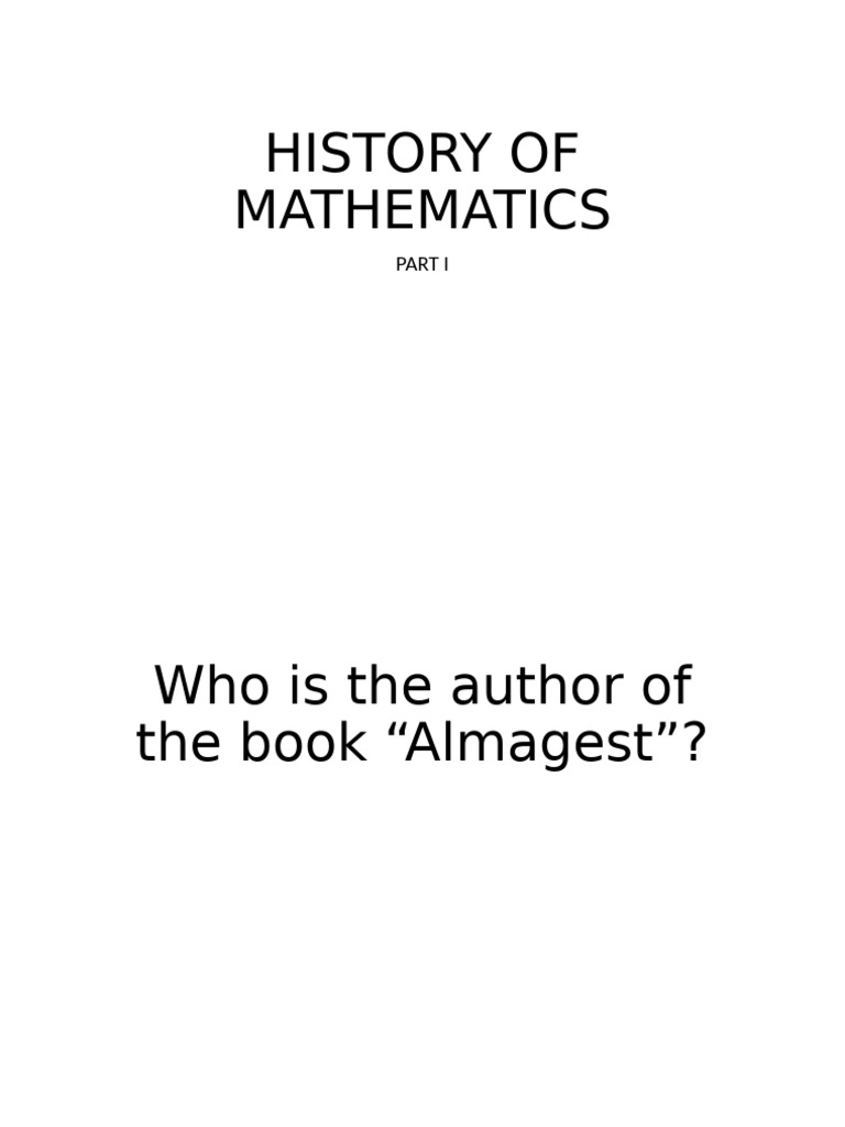 Key Figures in Mathematics History | PDF | Trigonometric Functions ...