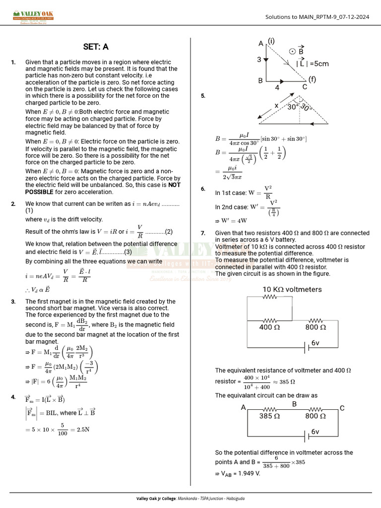 Charged Particle Motion in Fields | PDF | Amine | Acid