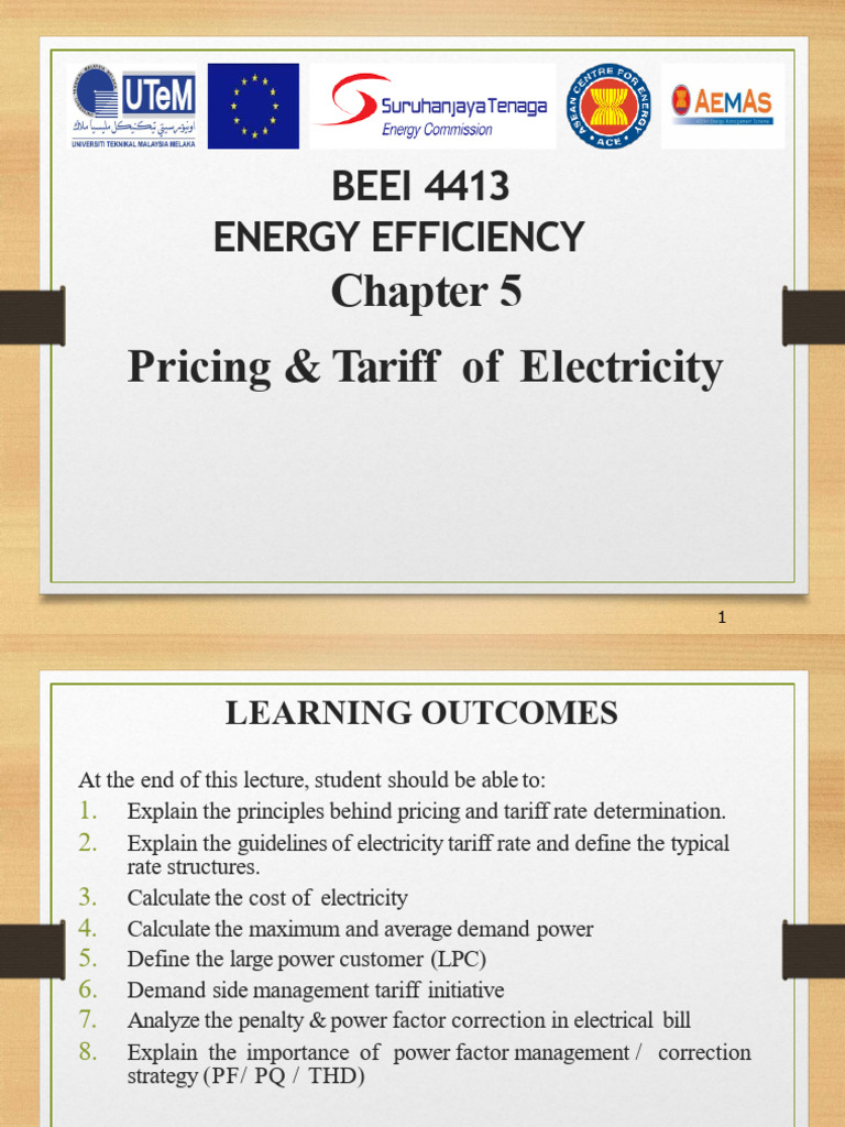 Chapter 5 Pricing and Tariff of Electricity | PDF | Ac Power | Electric Power