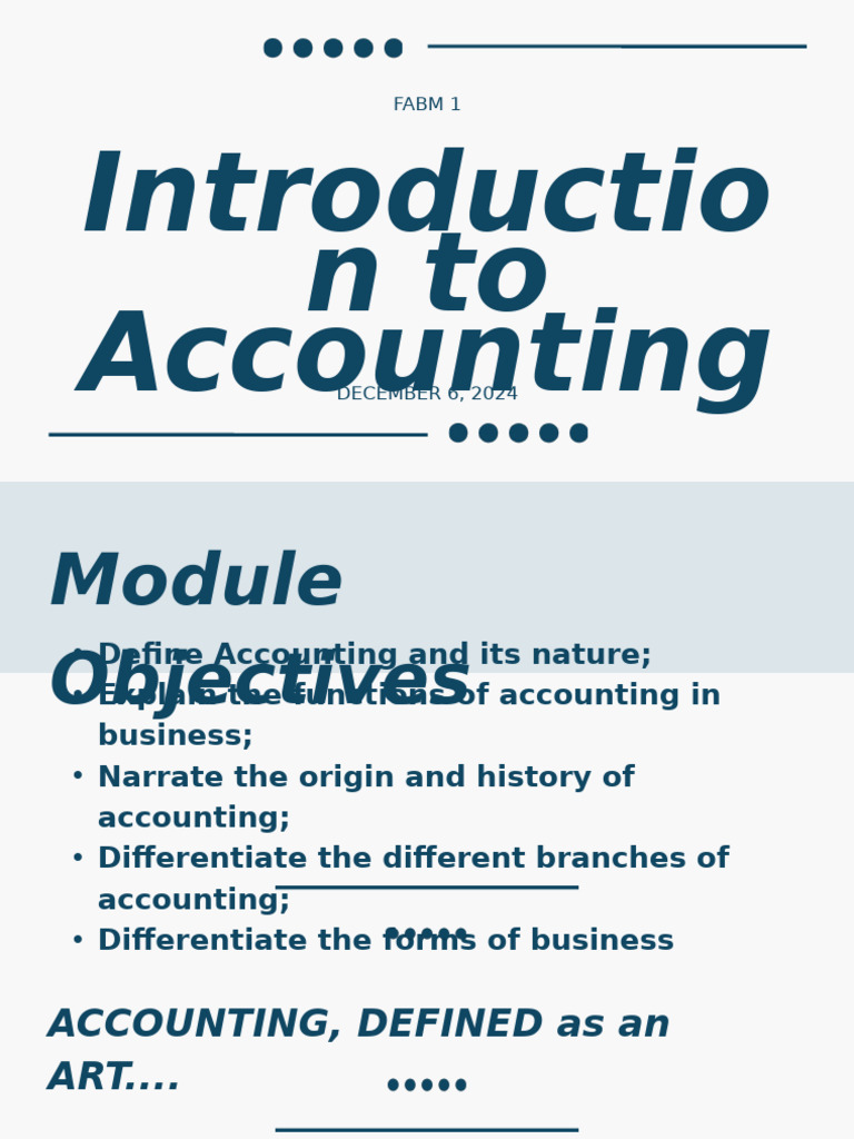 Introduction To Accounting | PDF | Accounting | Financial Statement