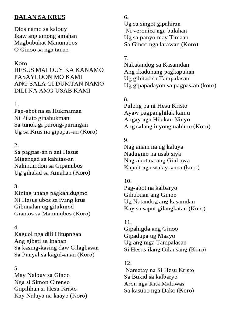 Dalan Sa Krus | PDF