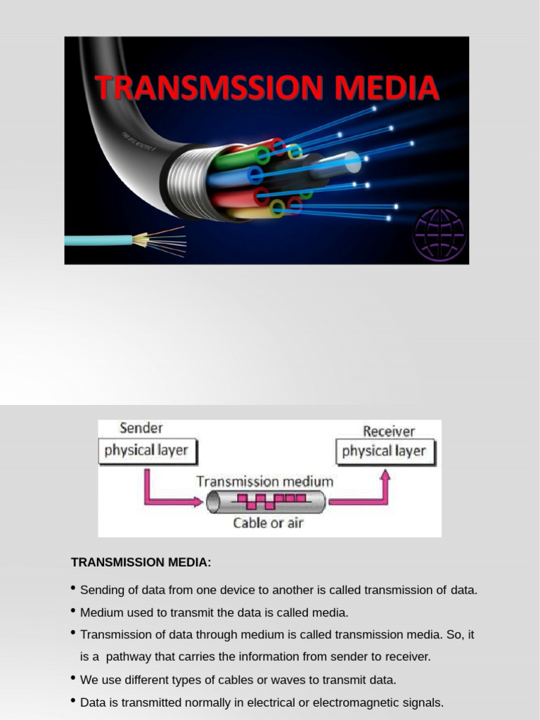 4 transmissionmedia | PDF | Transmission Medium | Coaxial Cable