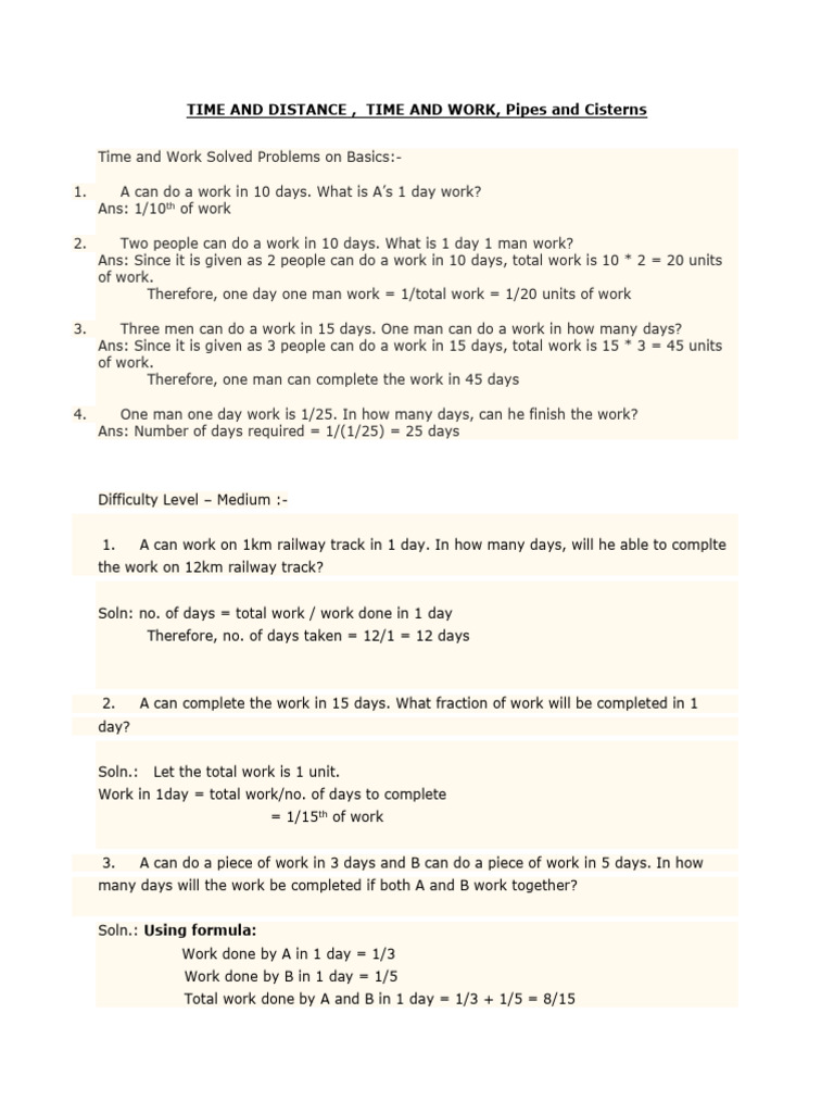 Maths Time Distance | PDF | Speed