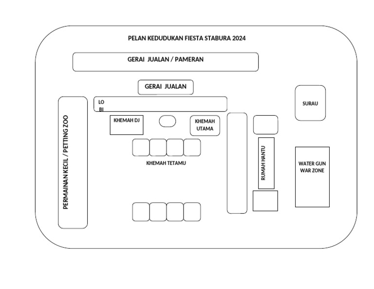 Pelan Kedudukan Karnival Stabura 2024 | PDF