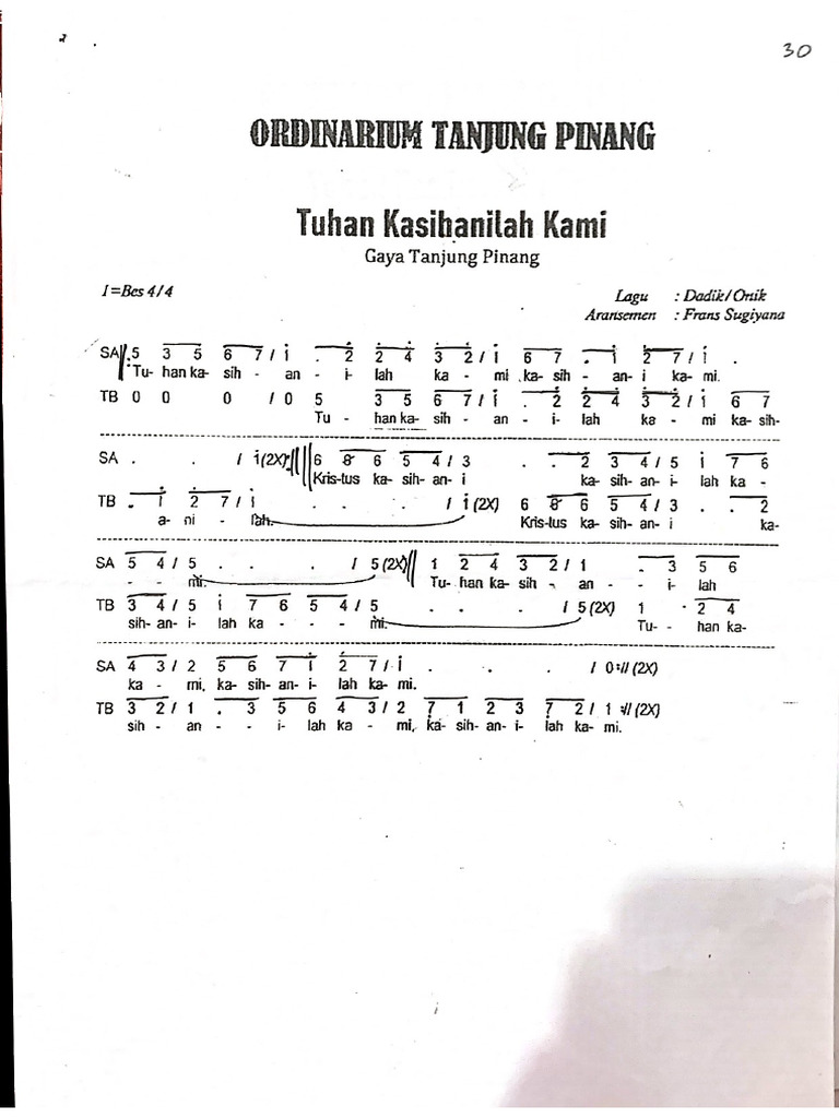 Tuhan Kasihanilah - Tanjung Pinang | PDF