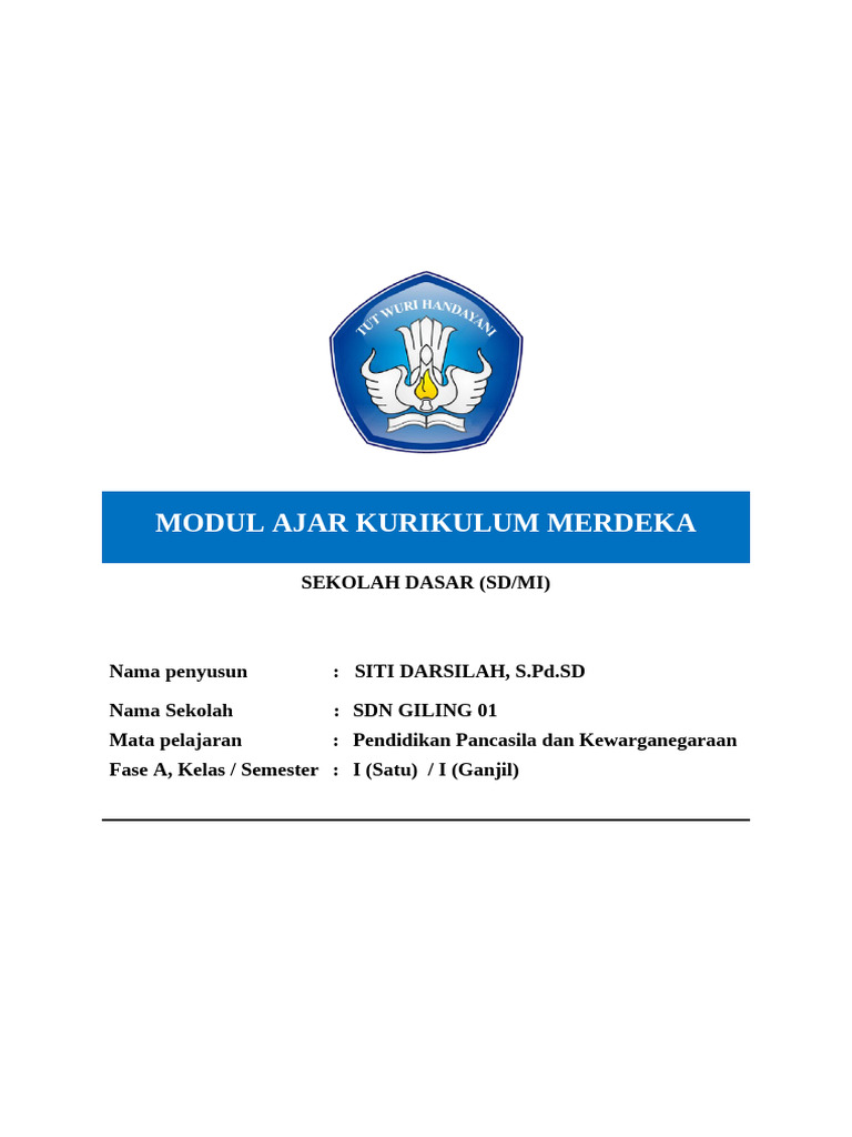 1. Modul Ajar PPKn BAB 1 | PDF